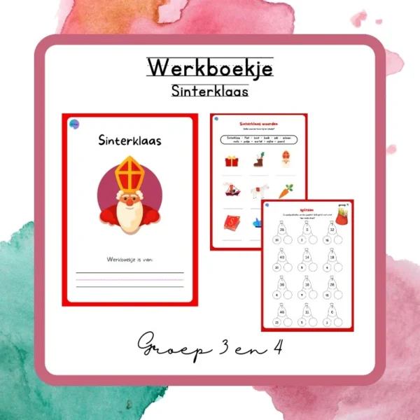Werkboekje Sinterklaas groep 3 en 4 - Juf Larissa